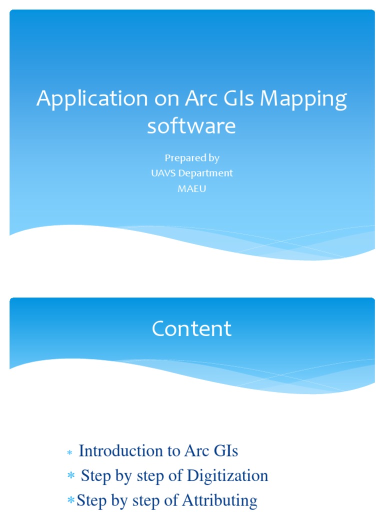 Arc GIS Mapping Software Guide | PDF