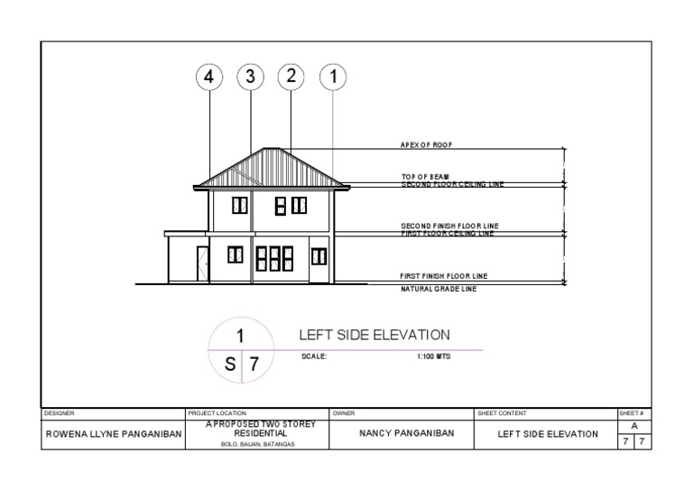 A - Left Side Elevation | PDF