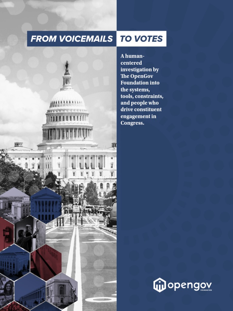"From Voicemails To Votes" - Congressional User-Centered Research From ...