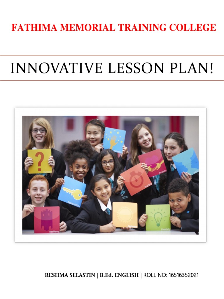 Innovative Lesson Plan! | PDF | Lesson Plan | Teachers
