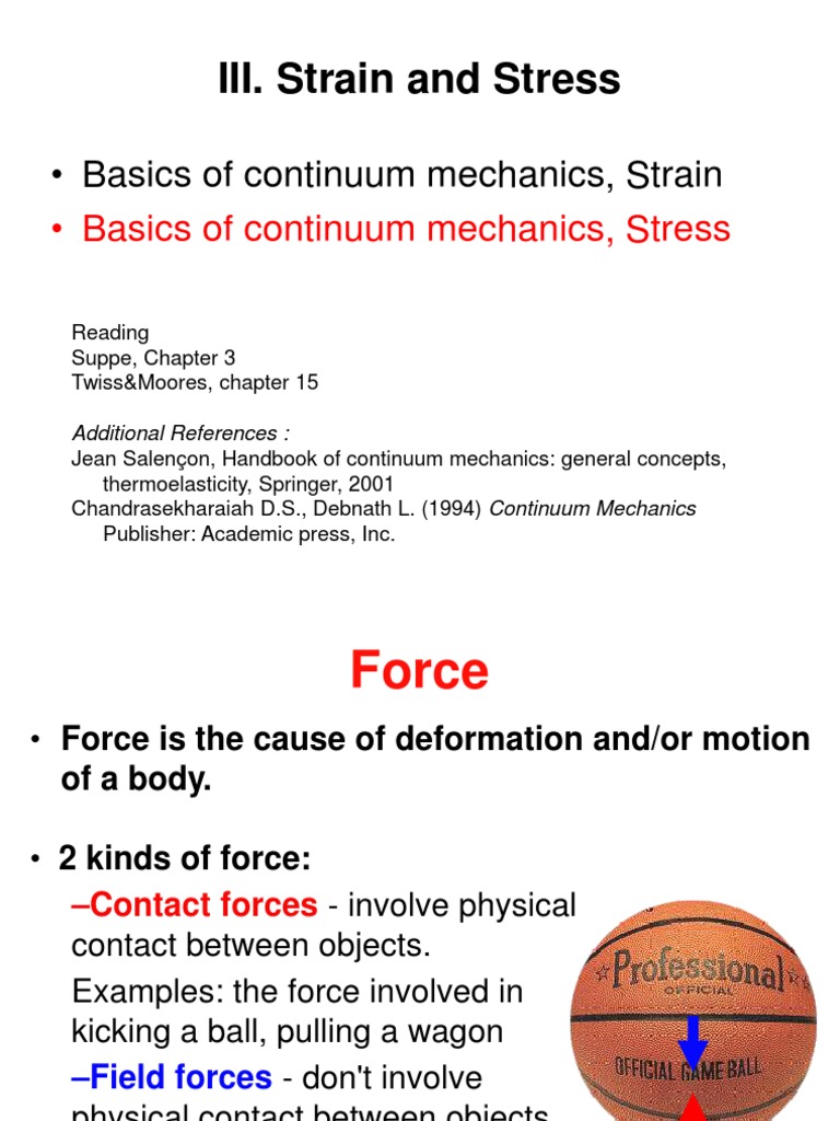 III-Basics of Continuum Mechanics-Stress | PDF | Stress (Mechanics ...