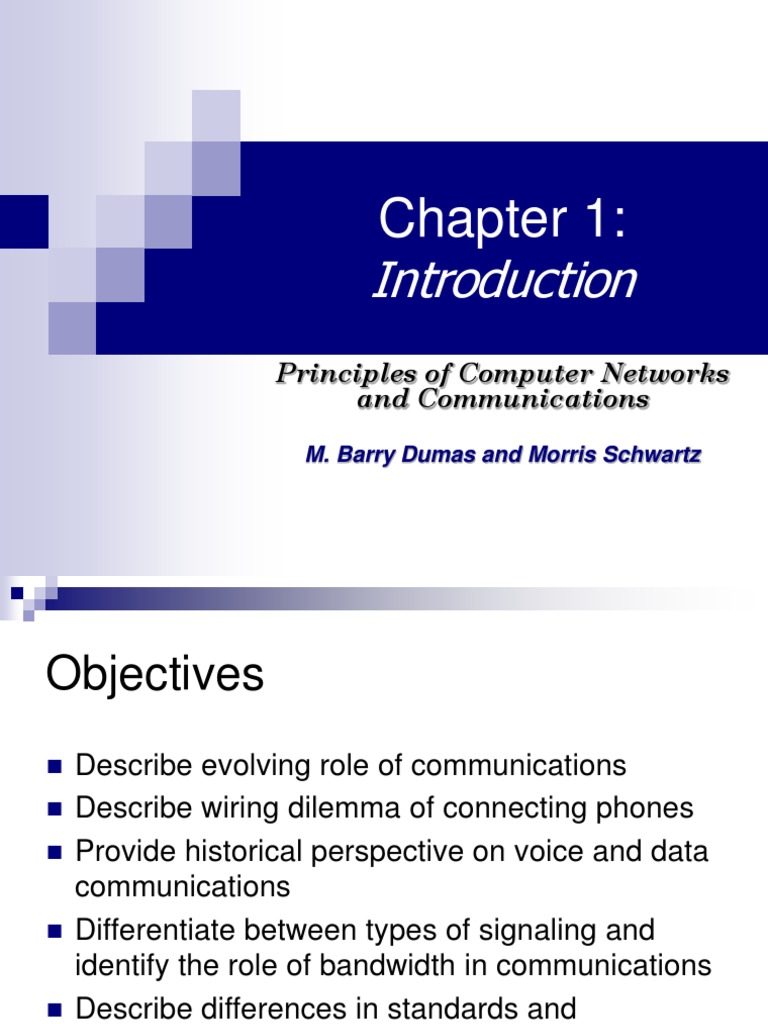 Principles of Computer Networks and Communications: M. Barry Dumas and ...