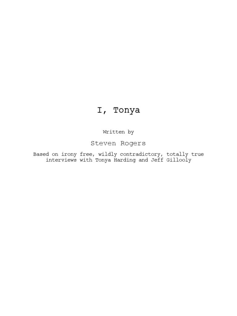I, Tonya Screenplay | PDF | Leisure | Sports