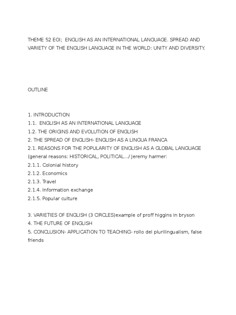 The Evolution and Global Spread of the English Language: Exploring ...