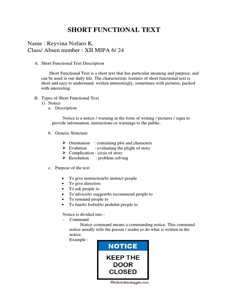 Short Functional Text | PDF | Advertising | Information