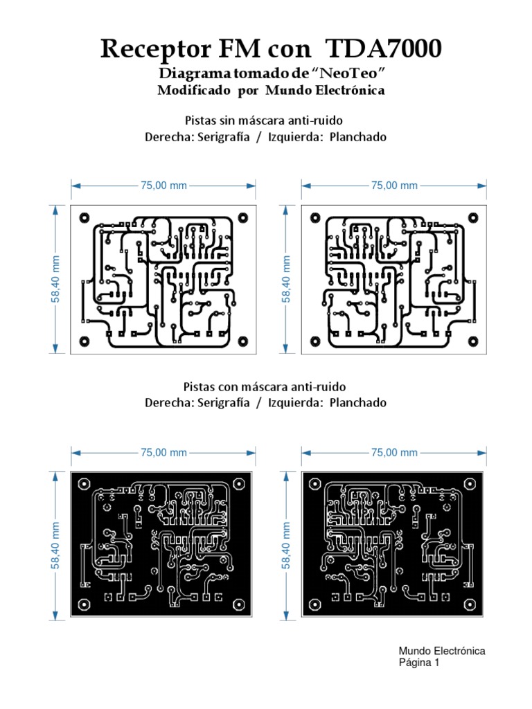 Receptor FM Con TDA7000 | PDF | Tecnología