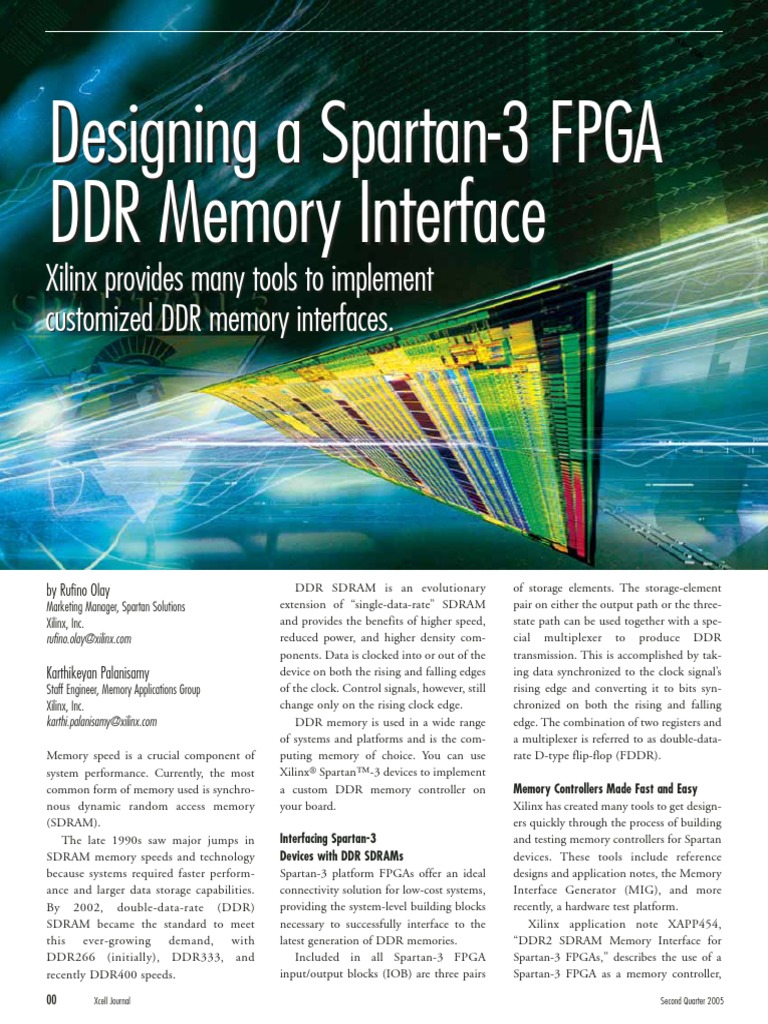 Designing A Spartan-3 FPGA DDR Memory Interface | PDF | Field Programmable Gate Array ...