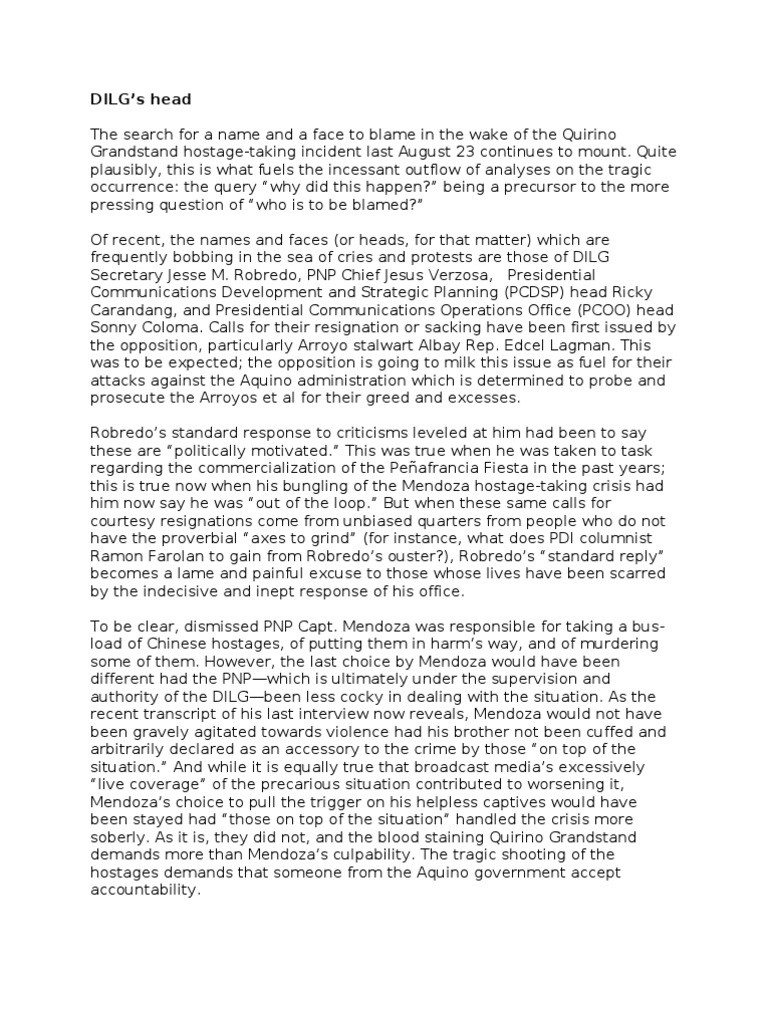 DILG Head - Vox Bikol Editorial | PDF | Government | Violence