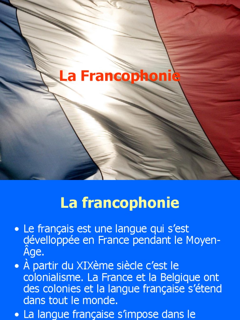 Histoire et portée de la Francophonie | PDF | la Francophonie | Langue ...