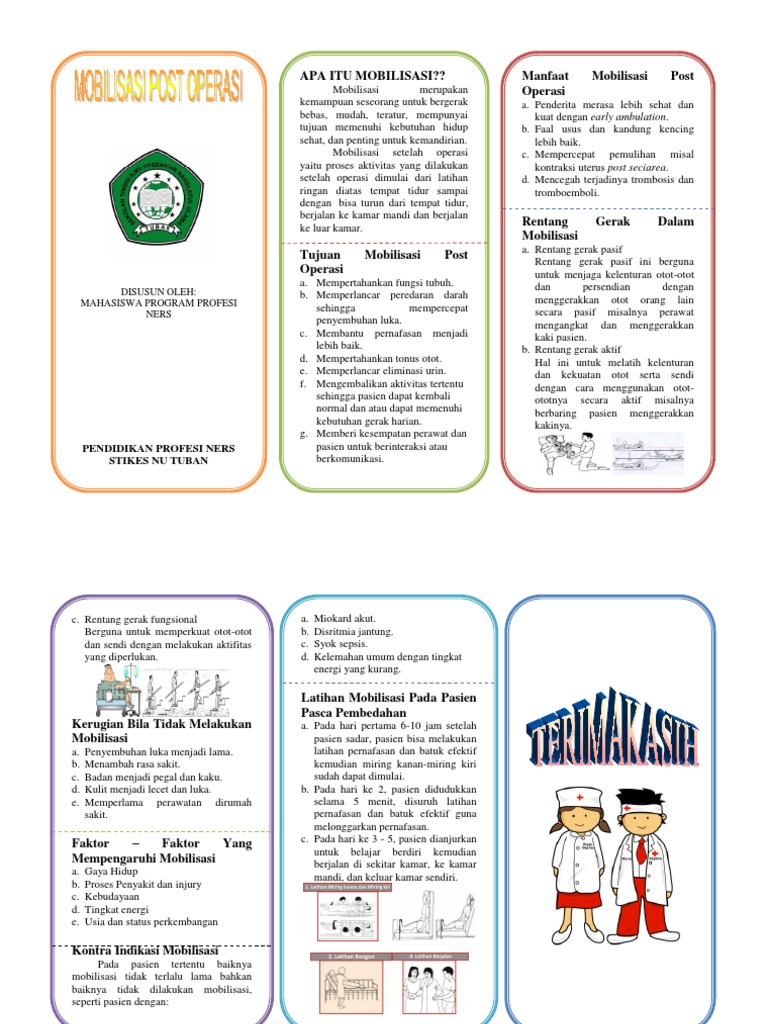 Mobilisasi Dini Pasca Operasi | PDF