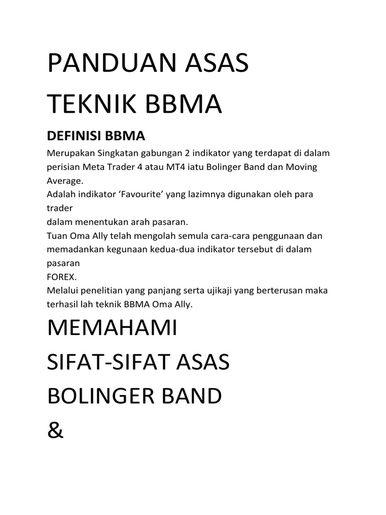 Panduan Asas Bbma | PDF