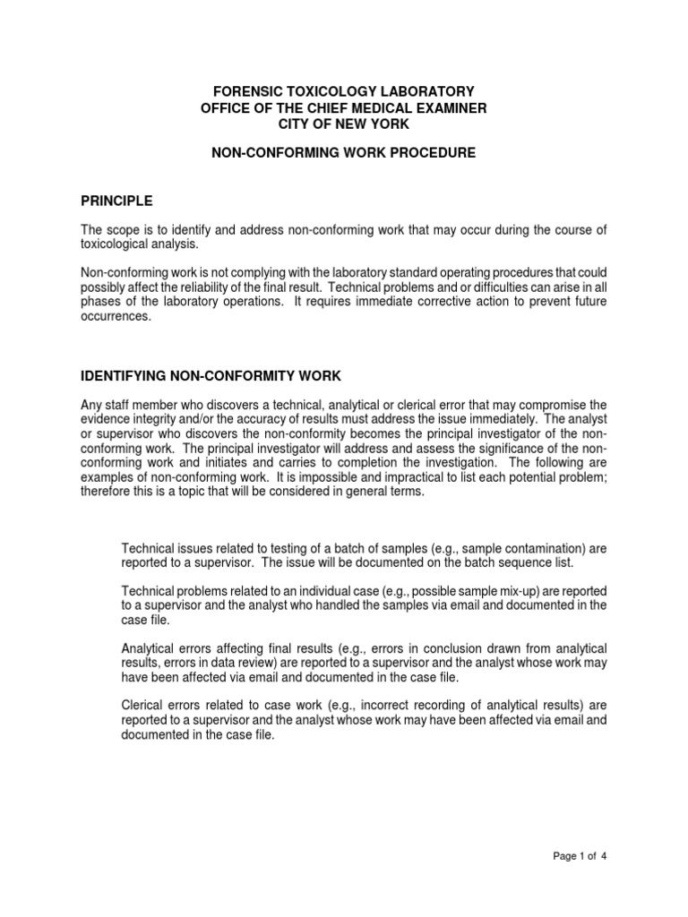 QAQC - M - Non-Conforming Work Procedure | PDF | Quality Assurance ...