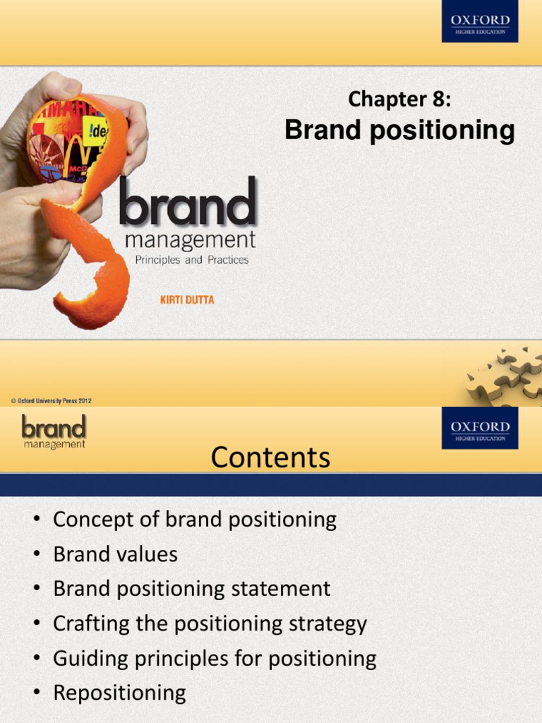 Chapter 8 Brand Positioning | PDF | Market Segmentation | Brand