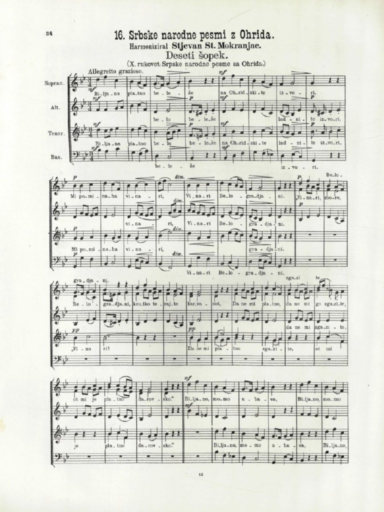 Mokranjac - X Rukovet PDF | PDF