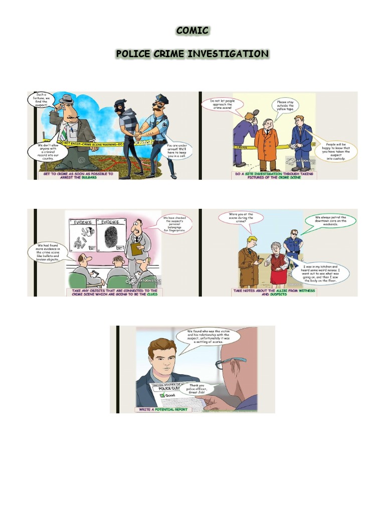 Comic Police Crime Investigation | PDF | National Security | Violence