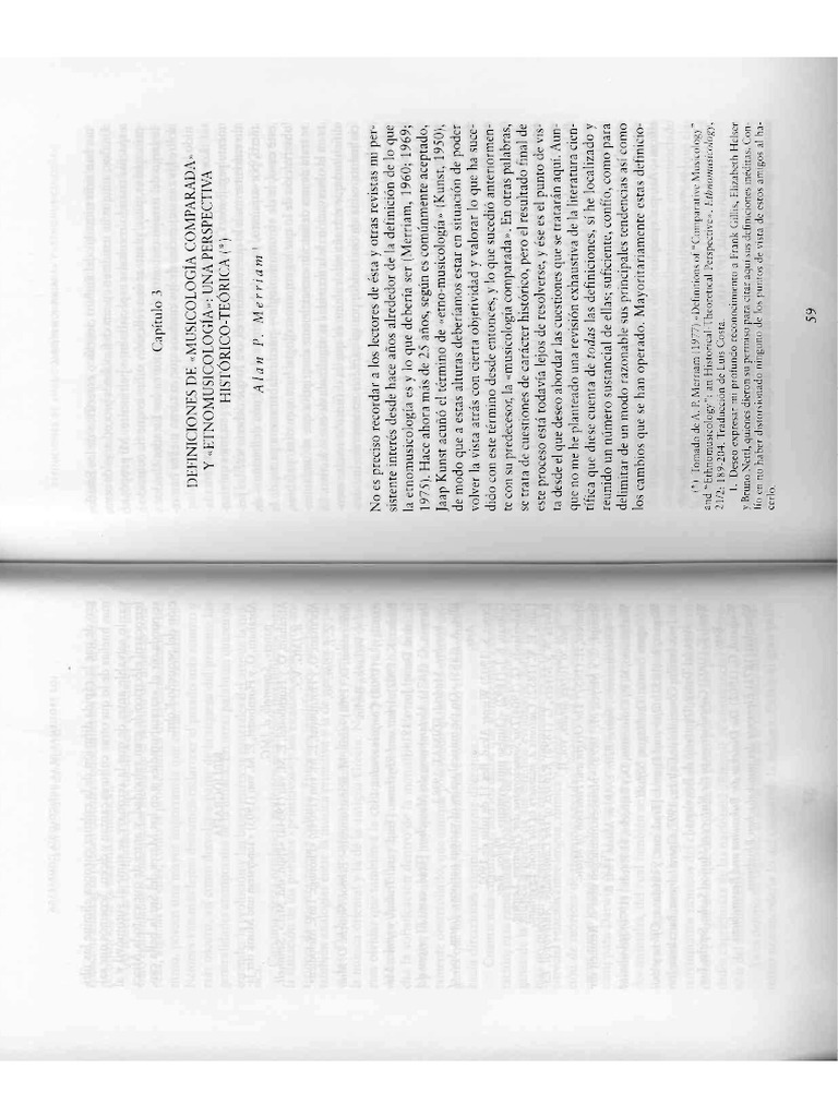 Merriam, Alan - Definiciones de Musicologia Comparada y Etnomusicologia ...