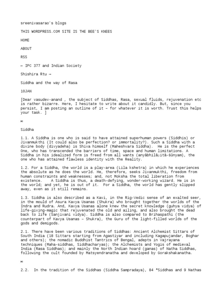 Rasa | PDF | Tantra | Alchemy