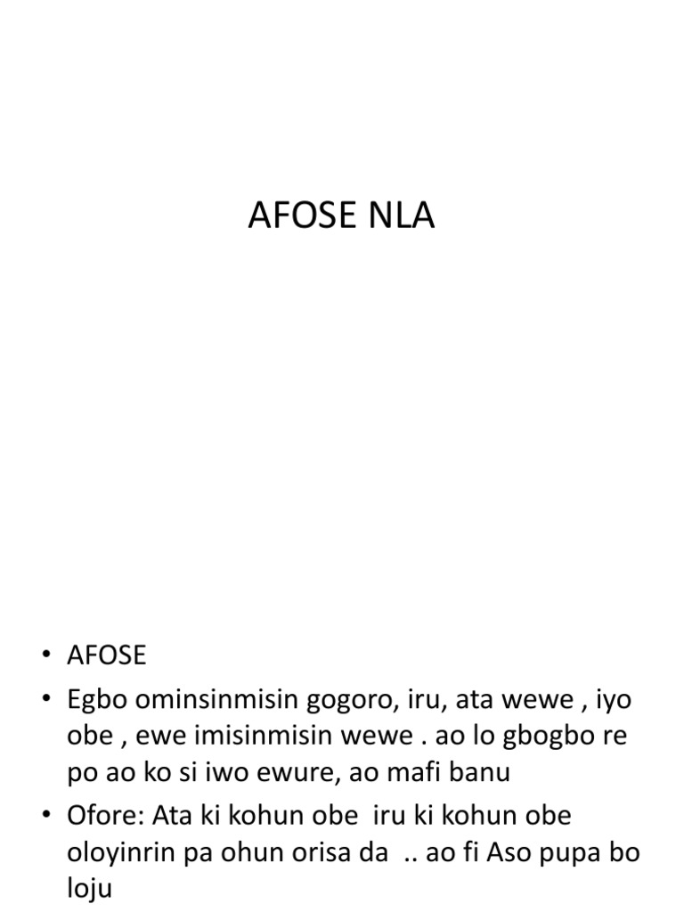Afose | PDF