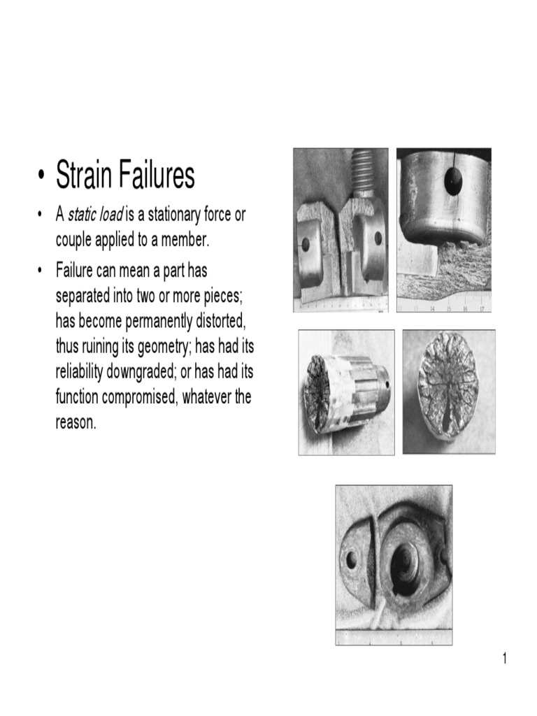 Strain Failures: 10.7 Theories of Failure | PDF | Yield (Engineering ...