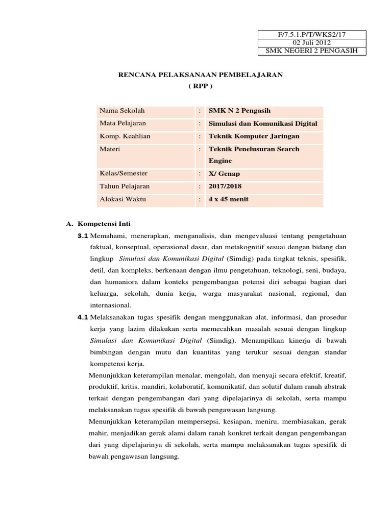 12 RPP KD 3 9 4 9 Search Engine | PDF