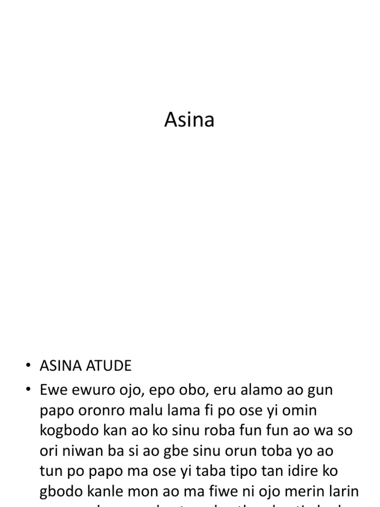Asina | PDF