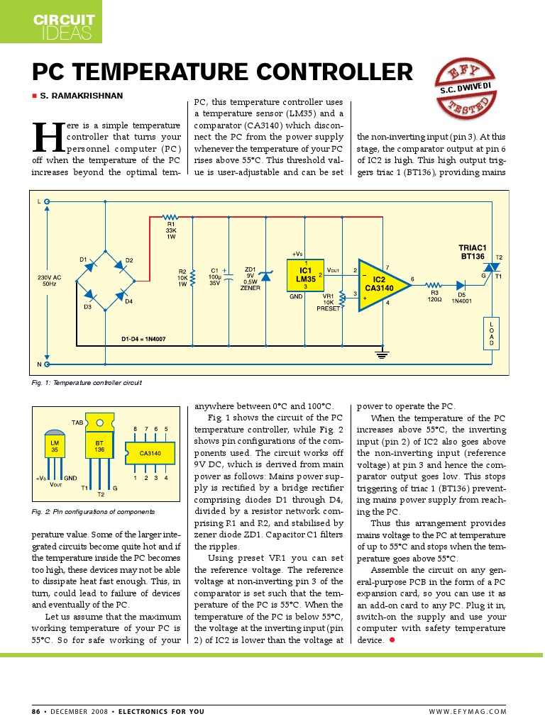 PC Temp Controller | PDF | Rectifier | Power Electronics