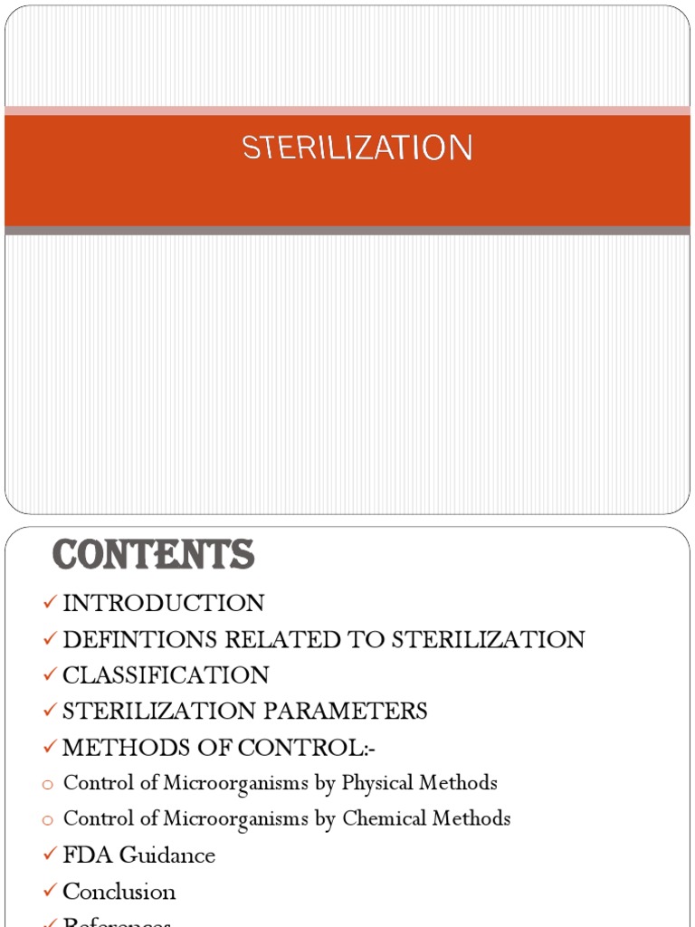 Sterilization | PDF | Sterilization (Microbiology) | Disinfectant