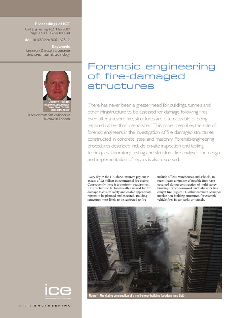 2009 - Forensic of Fire Structures | PDF | Masonry | Concrete