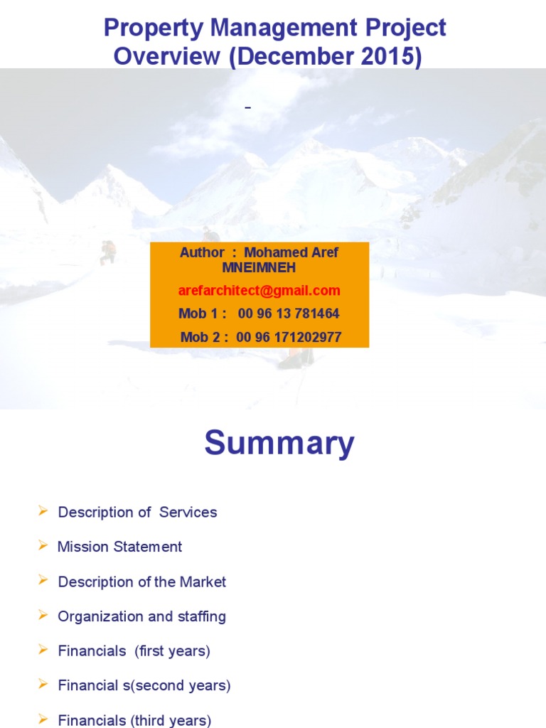 Property Management User Guide | PDF | Economies | Business