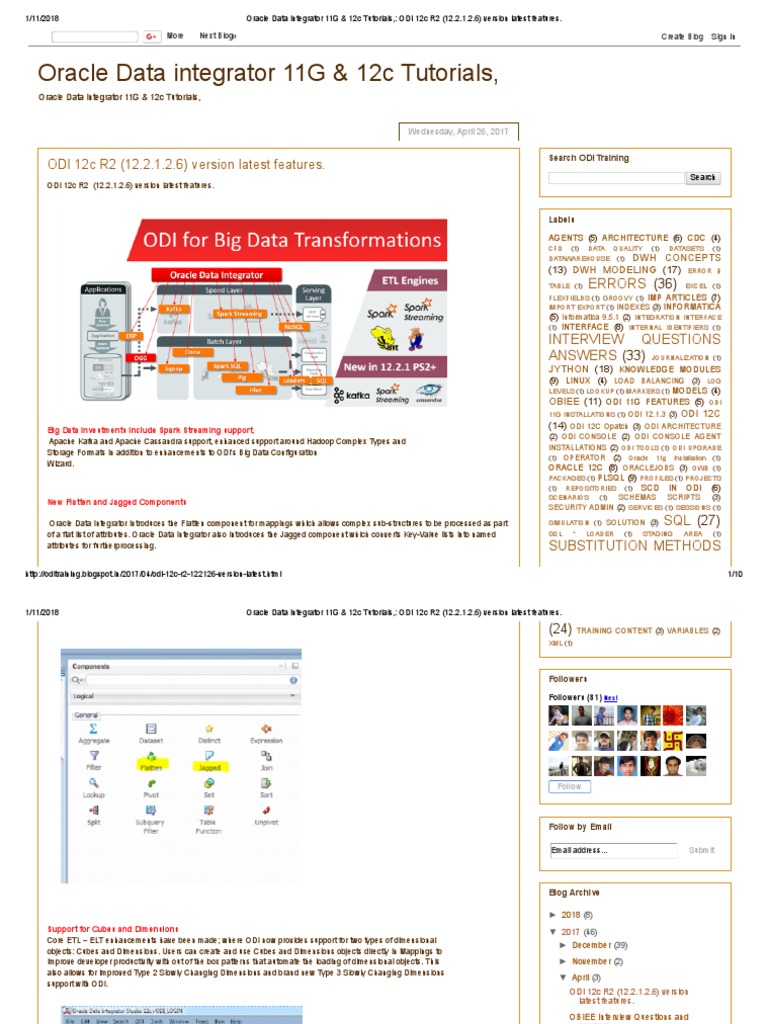 Oracle Data Integrator 11G & 12c Tutorials, - ODI 12c R2 (12.2.1.2 ...