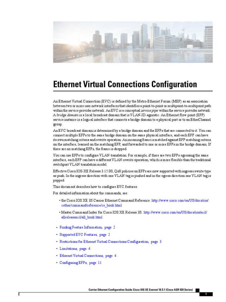 Ethernet Virtual Connections Configuration | PDF | Telecommunications Standards | Computer Standards