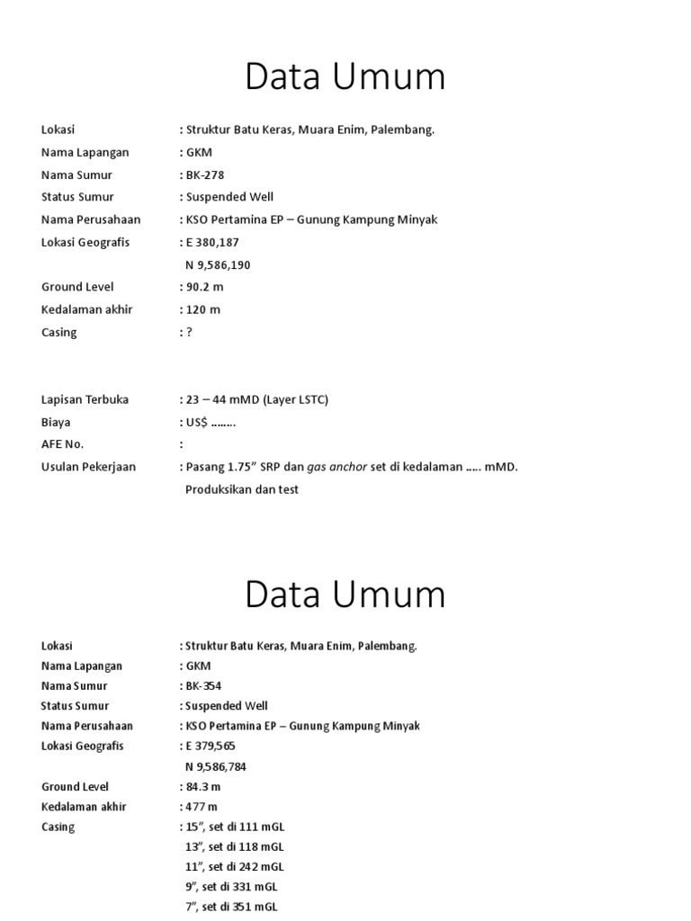 Data Umum | PDF