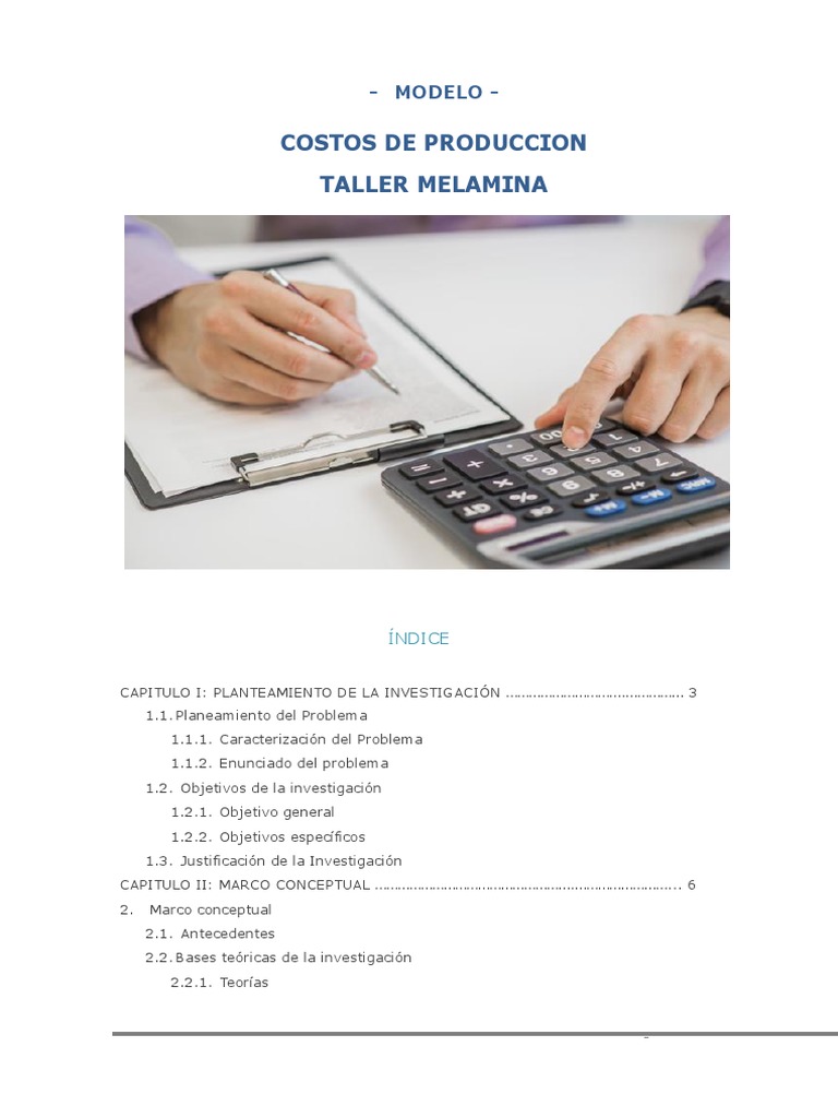 Costos Produccion Taller Melamina | PDF | Madera contrachapada | Mueble