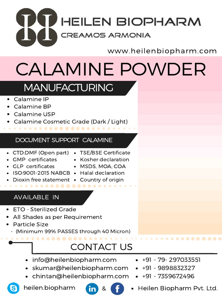 calamine .pdf | Zinc | Business