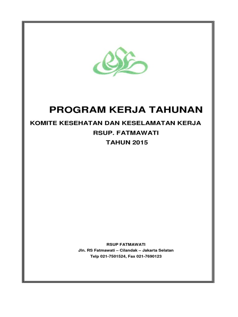 Program Kerja Komite k3 | PDF