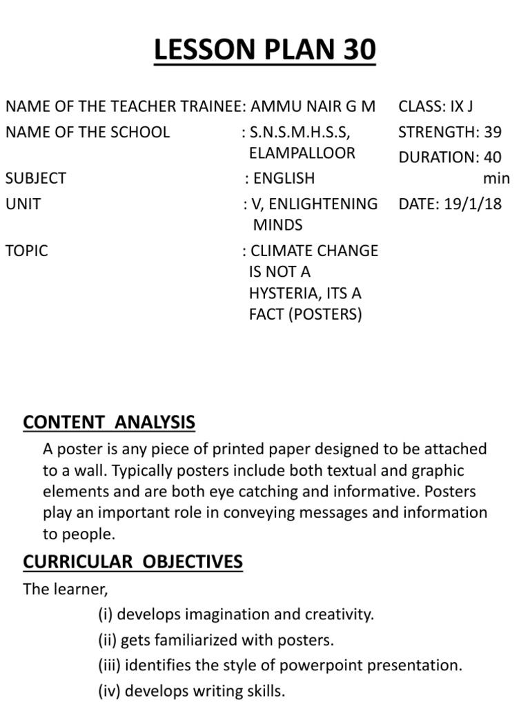 Ict Lesson Plan | Lesson Plan | Educational Technology