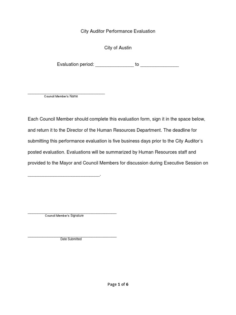 Auditor Performance Evaluation | PDF | Audit | Evaluation