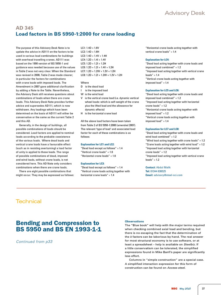 Ad 345 | PDF | Crane (Machine) | Structural Load