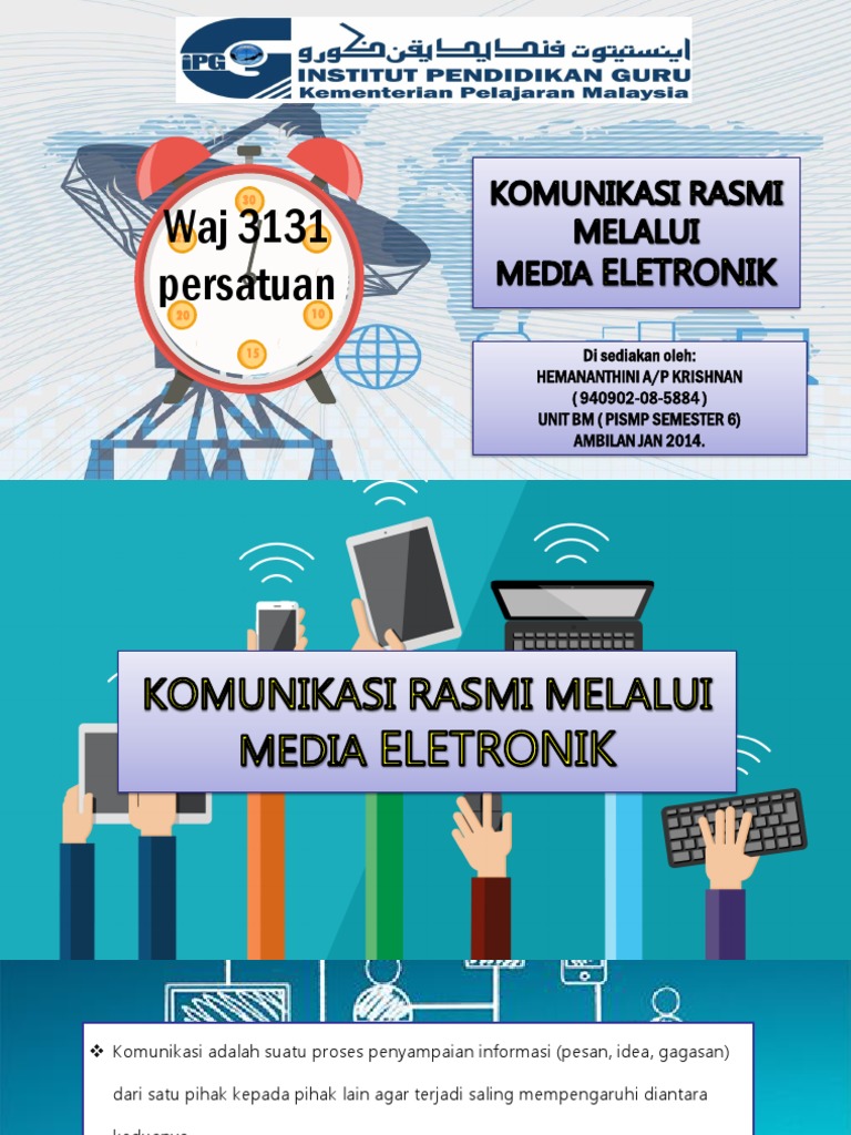Komunikasi Rasmi Melalui Media Elektronik | PDF | Teknologi & Rekayasa
