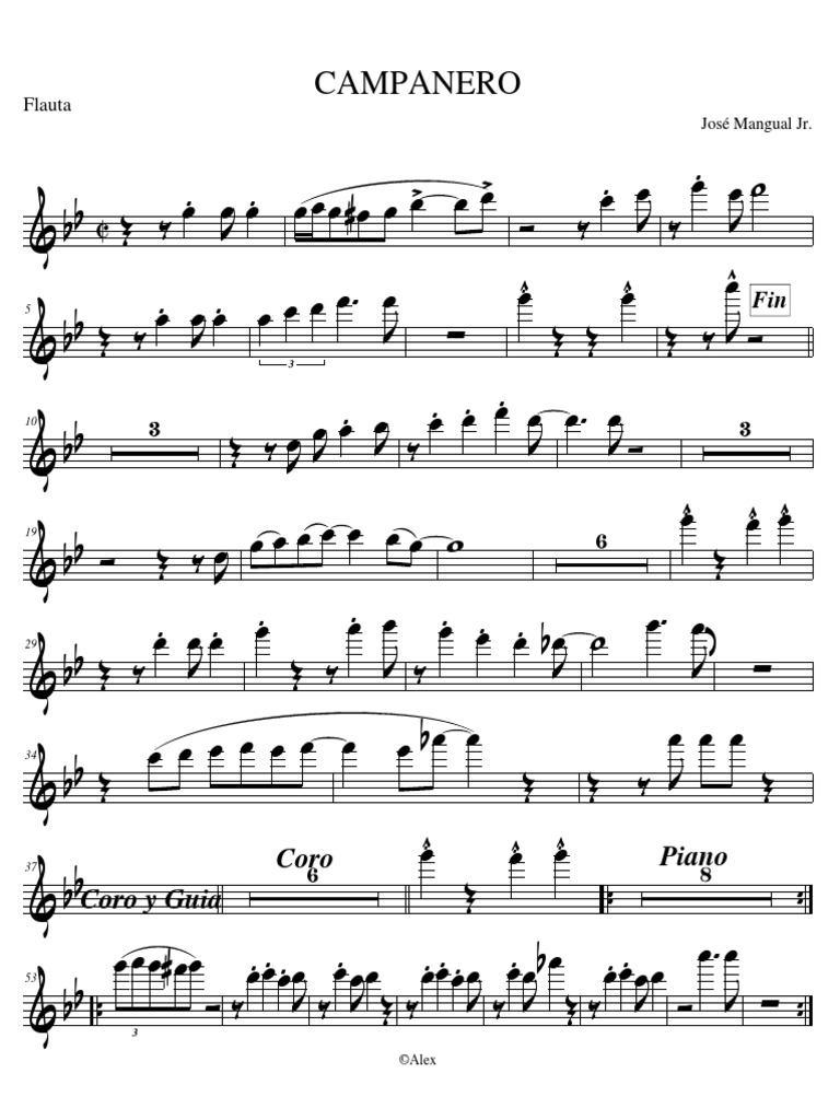 Campanero - Flauta | PDF | Phonétique | Alphabet latin
