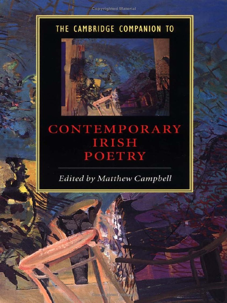 The Cambridge Companion To Contemporary Irish Poetry PDF | PDF | Irish ...