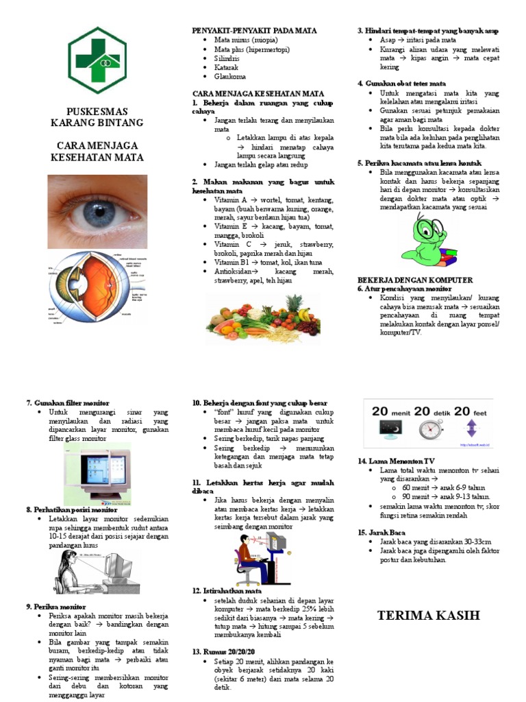 Leaflet Kesehatan Mata | PDF