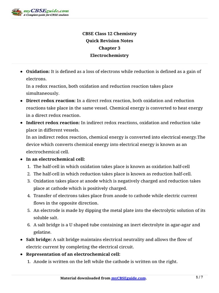 An In-Depth Guide to Electrochemistry: Oxidation, Reduction ...