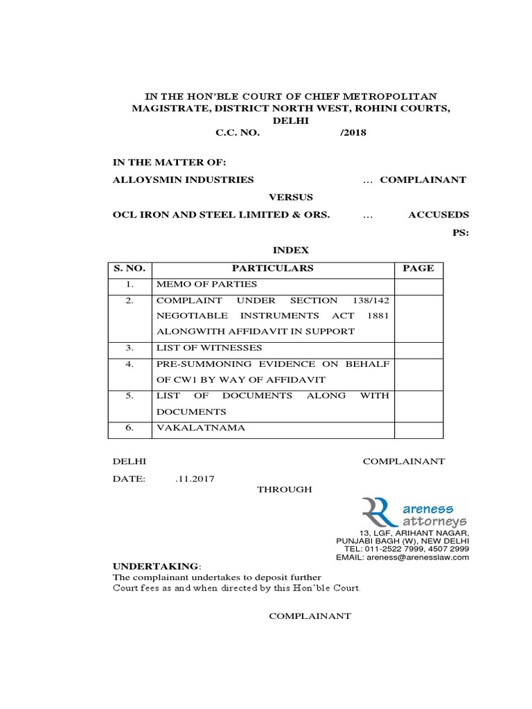 138 Case OCL Iron, Cheque No.145228 | PDF | Cheque | Payments
