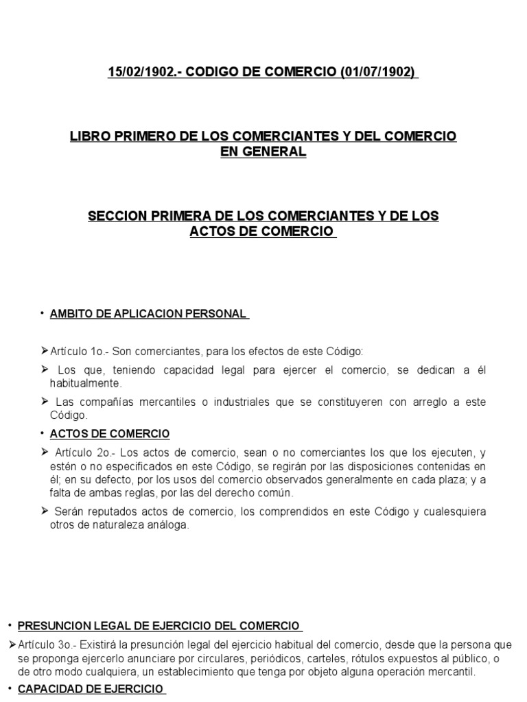 Codigo de Comercio | PDF | Contabilidad | Instituciones sociales