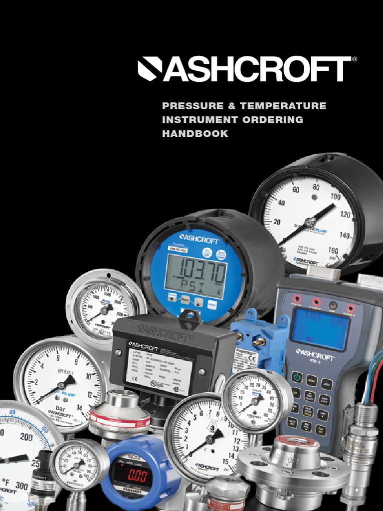 Ashcroft Pressure Temperature Instrument Ordering Handbook | PDF ...