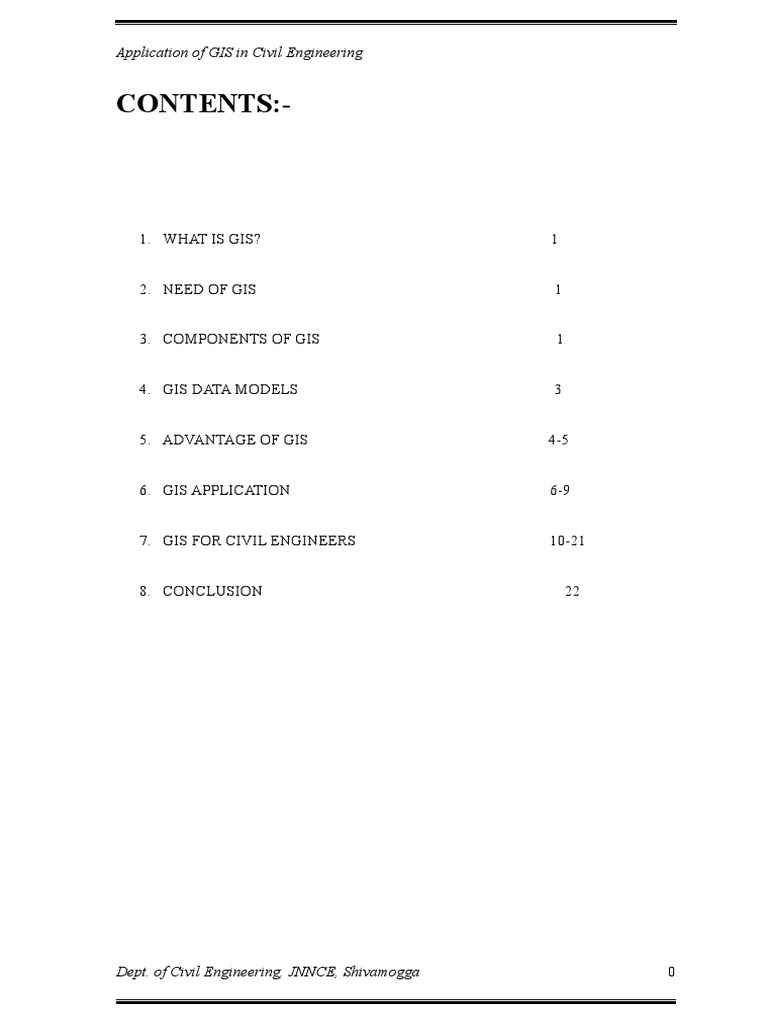 Application of Gis in Civil Engineering Final | PDF | Geographic ...