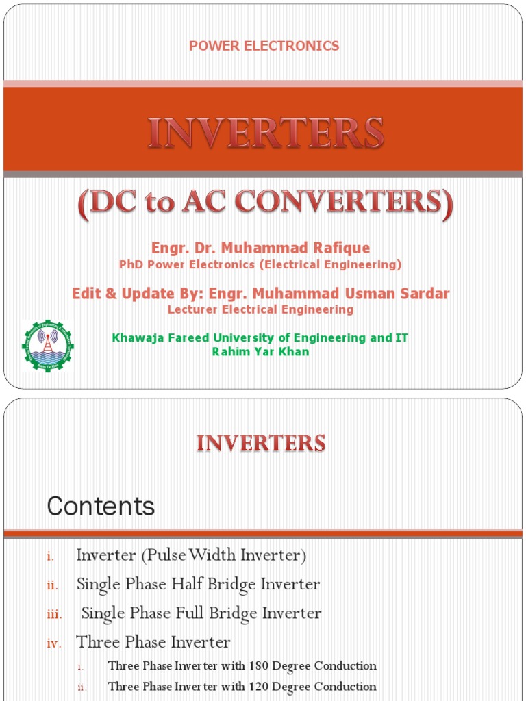 Inverters Engr Usman Sardar | PDF