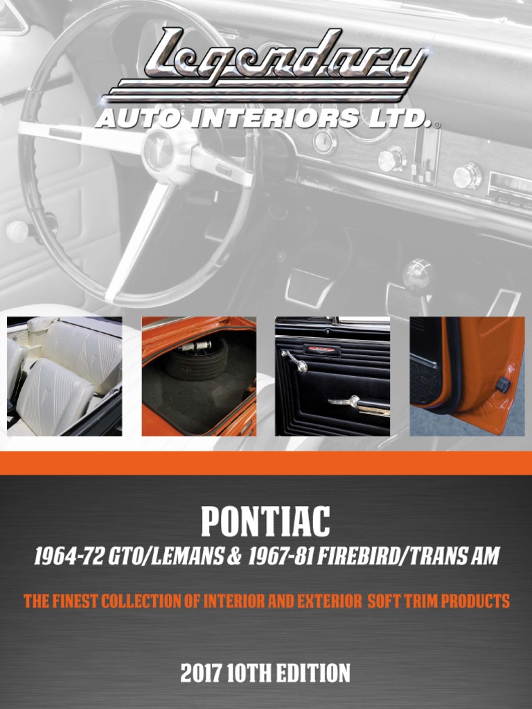 Pontiac GTO & LeMans Parts Catalog | PDF | Pontiac | Automobiles