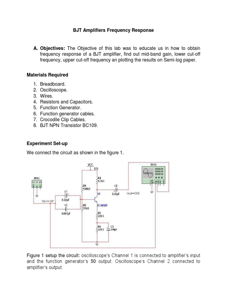 BJT Amplifiers Frequency Response | PDF | Operational Amplifier | Amplifier